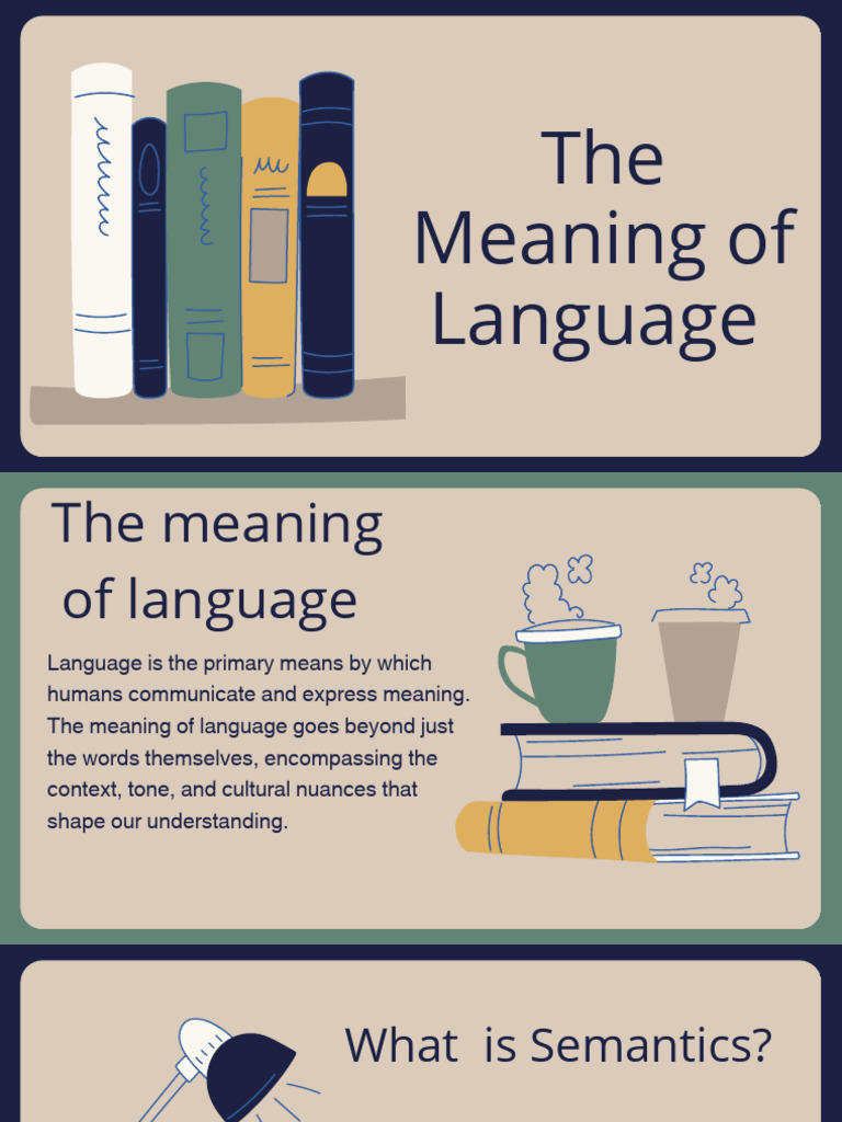 Understanding Language Meaning and Semantics | PDF | Semantics ...
