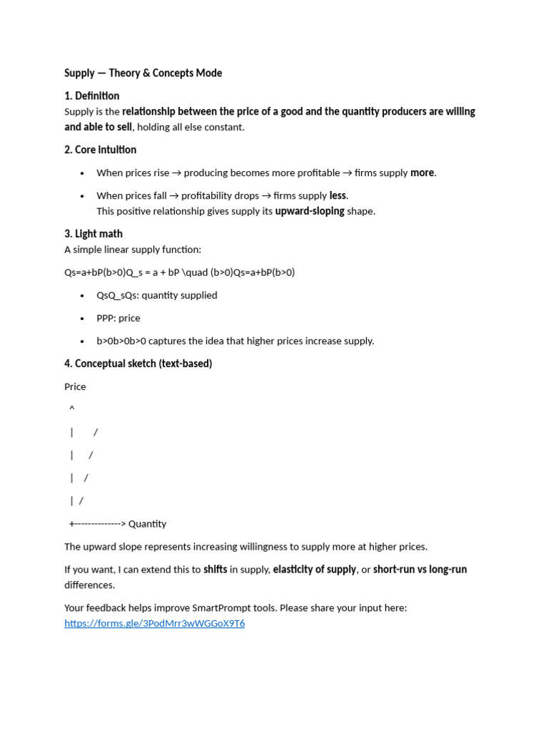 Understanding Supply: Key Concepts | PDF | Twelfth Night