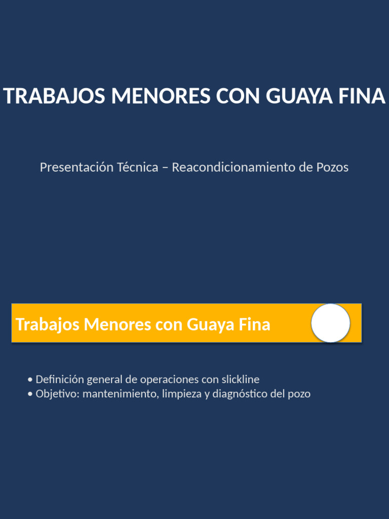 Presentacion Trabajos Guaya Fina v2 | PDF