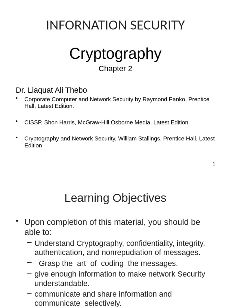 2 is Intro to Cryptography Chapter 2 - Copy | PDF | Cryptography ...