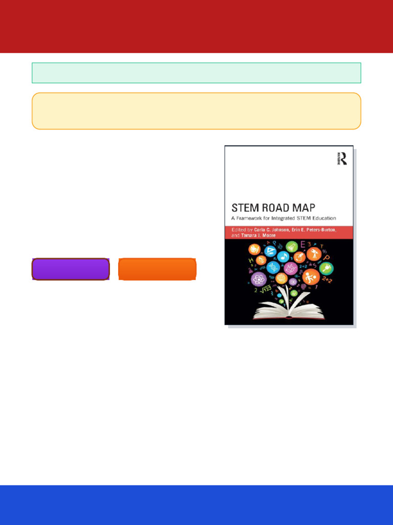 STEM Road Map A Framework For Integrated STEM Education 1st Edition ...
