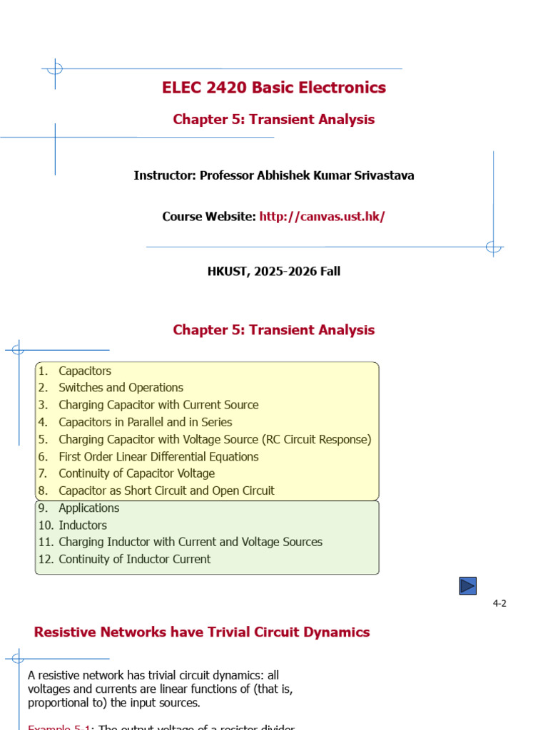 Transient Analysis in Basic Electronics | PDF | Capacitance | Capacitor