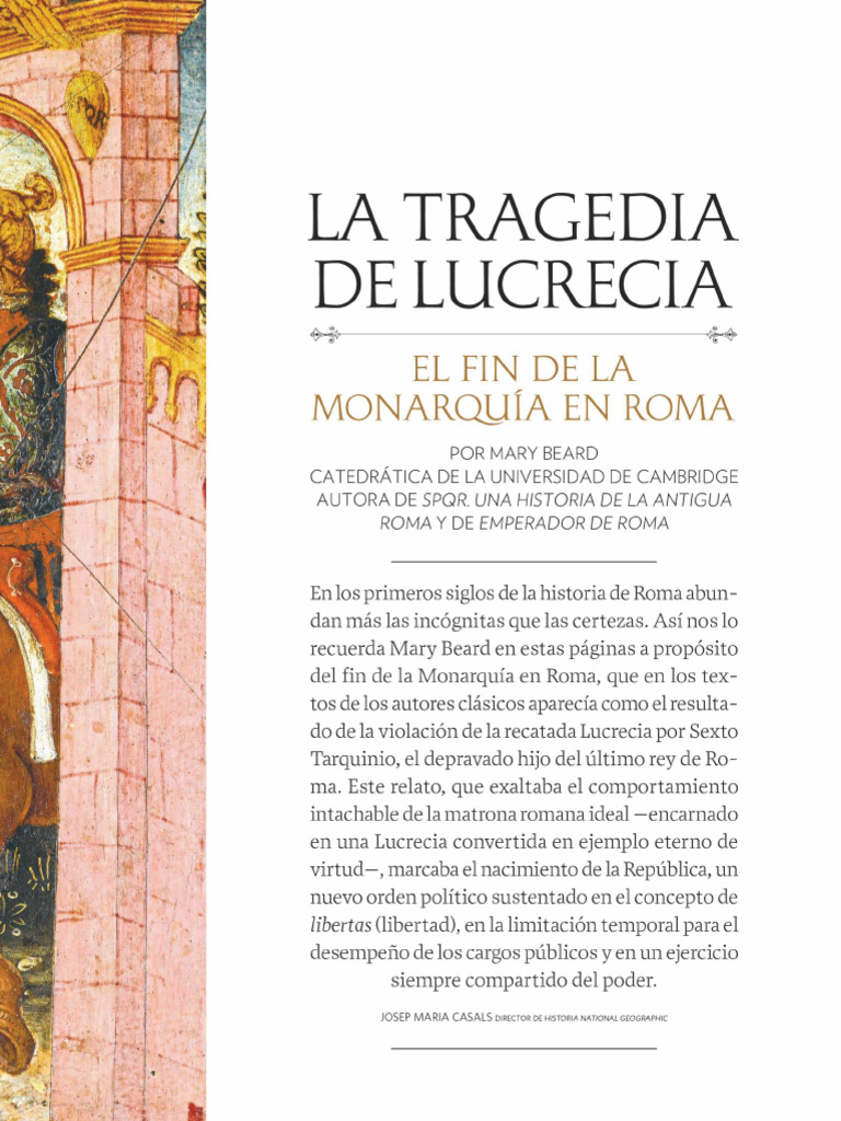 La Tragedia de Lucrecia | PDF