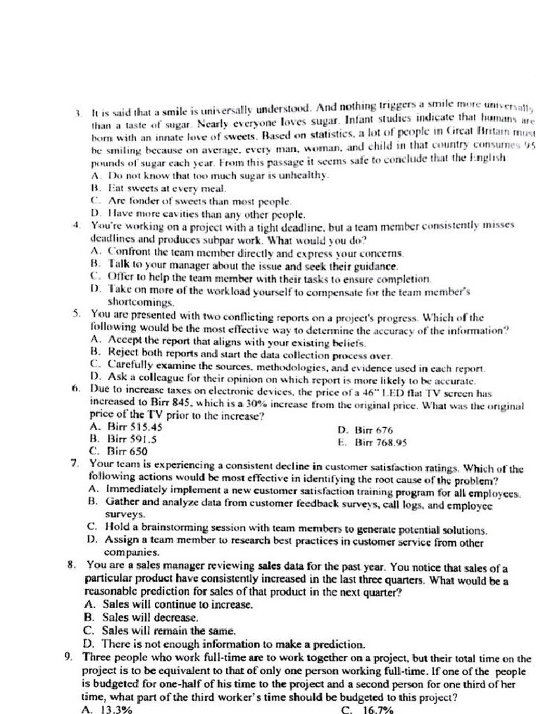 All Sinqee - Bank - Written - Exam Kemal | PDF