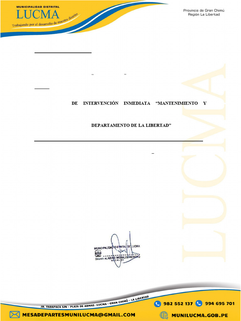 Modelo de Autorizacion de Inicio | PDF | Perú