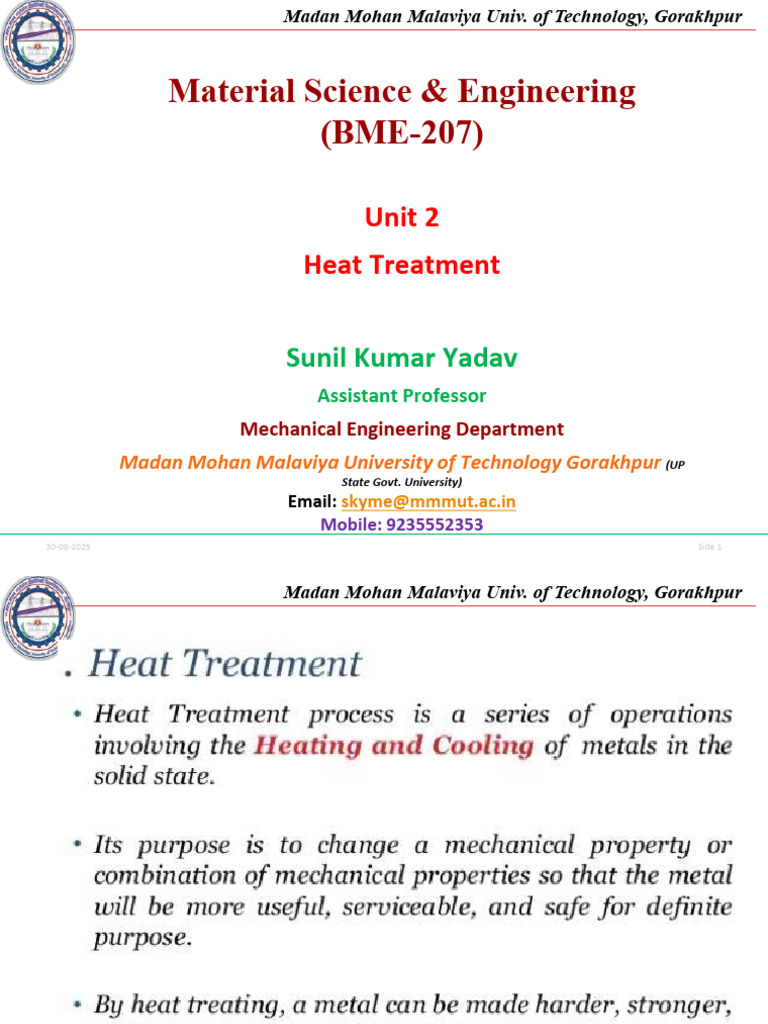 Heat Treatment Processes Overview | PDF | Heat Treating | Metals