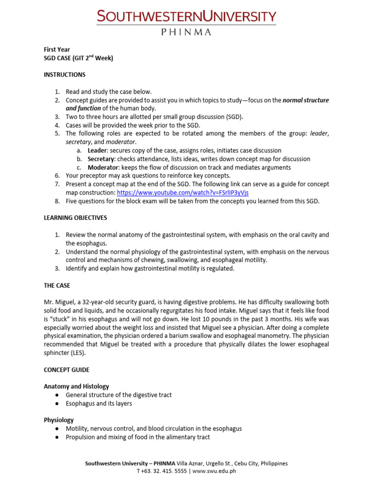 Gastrointestinal Case Study: Achalasia Insights | PDF | Esophagus ...