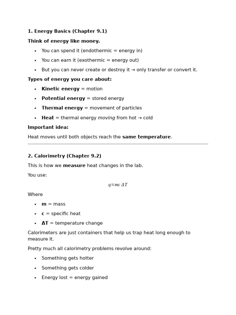 Chem 9+10 | PDF | Heat | Phase (Matter)