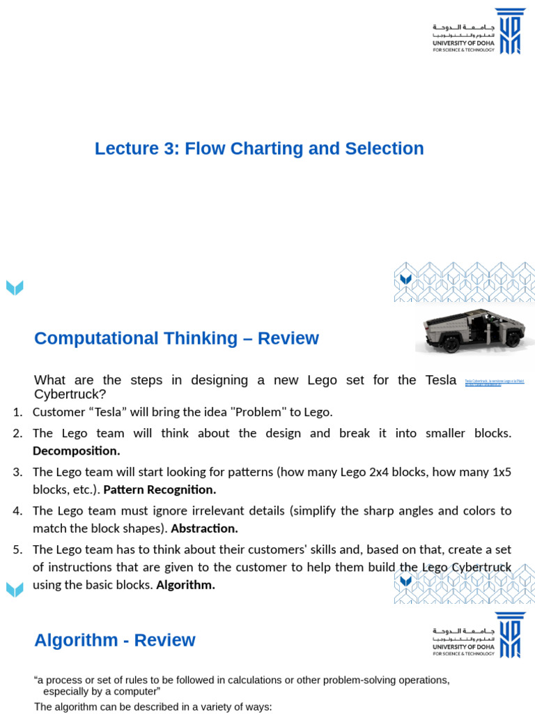 INFS1101 - Lecture 3 Flow Charting and Selection | PDF | Control Flow ...