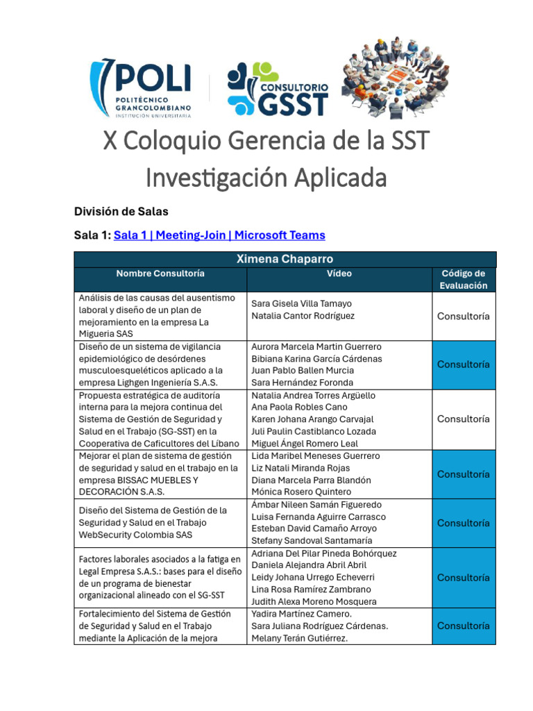 Coevaluaci%C3%B3n+X+Coloquio+-+Asignaci%C3%B3n+de+Salas+%283%29 | PDF