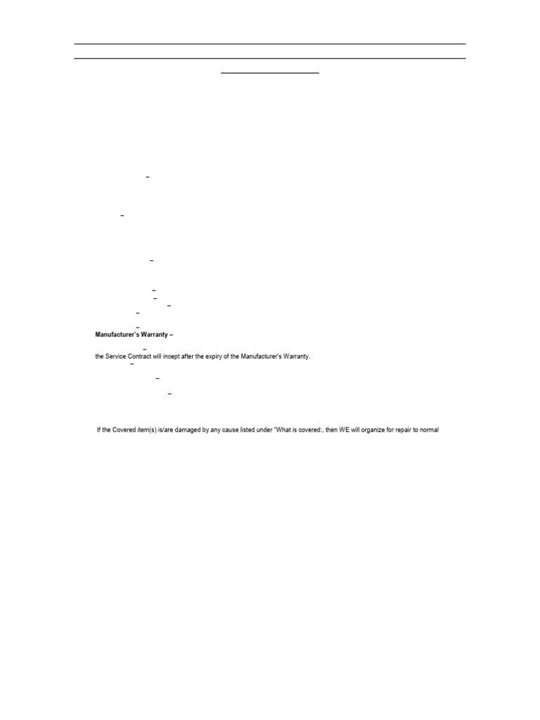 Quess Care Warranty Terms for Appliances | PDF