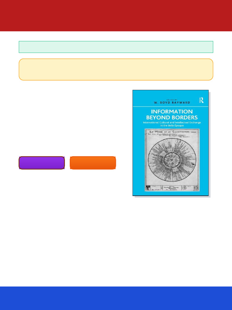 Information Beyond Borders International Cultural and Intellectual ...