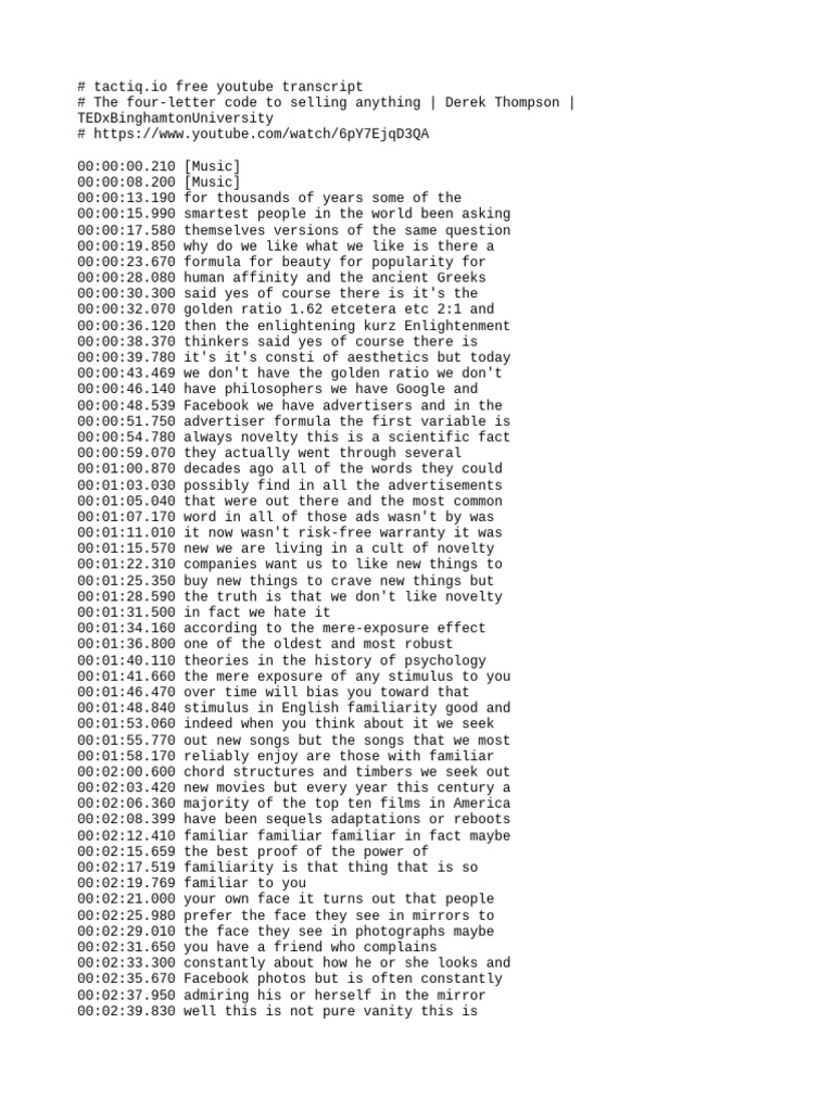 Tactiq Free Transcript 6pY7EjqD3QA | PDF