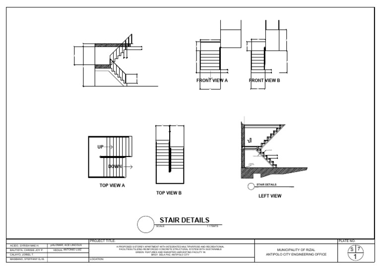 Monolithic Stair Design Details | PDF