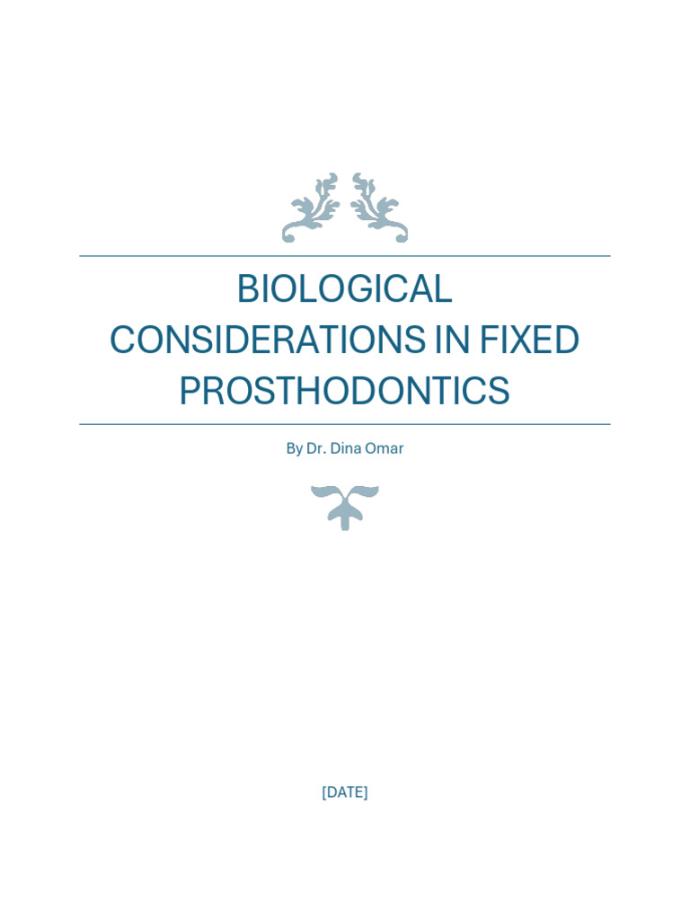 handout of biological considerations acu | PDF | Human Tooth | Dental ...