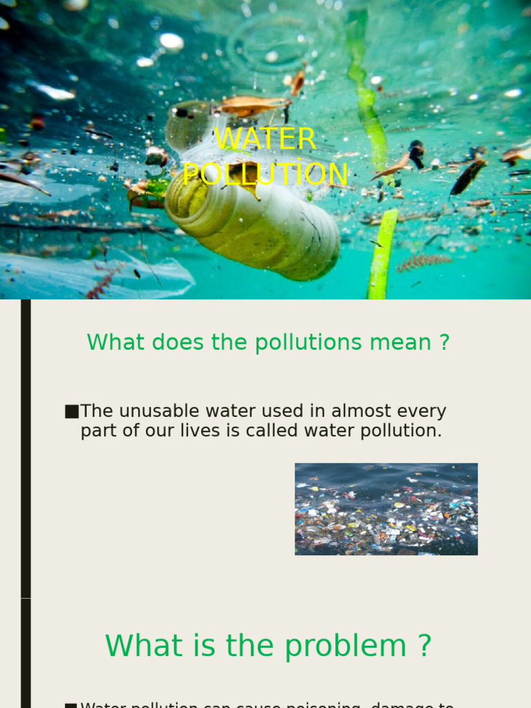 Water Polluti̇on | PDF