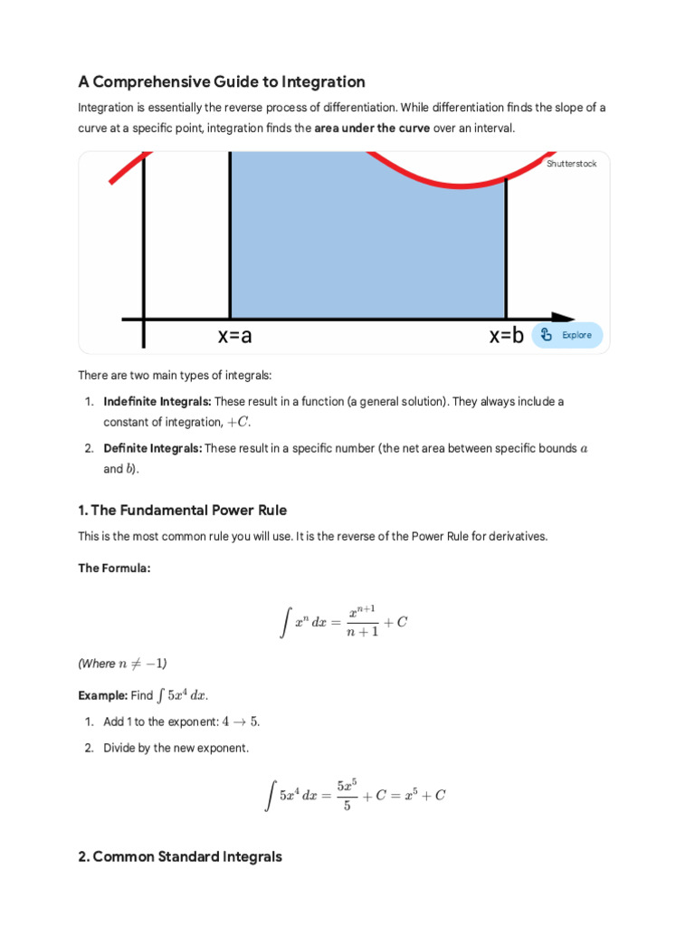 how to integrate | PDF | Integral | Calculus