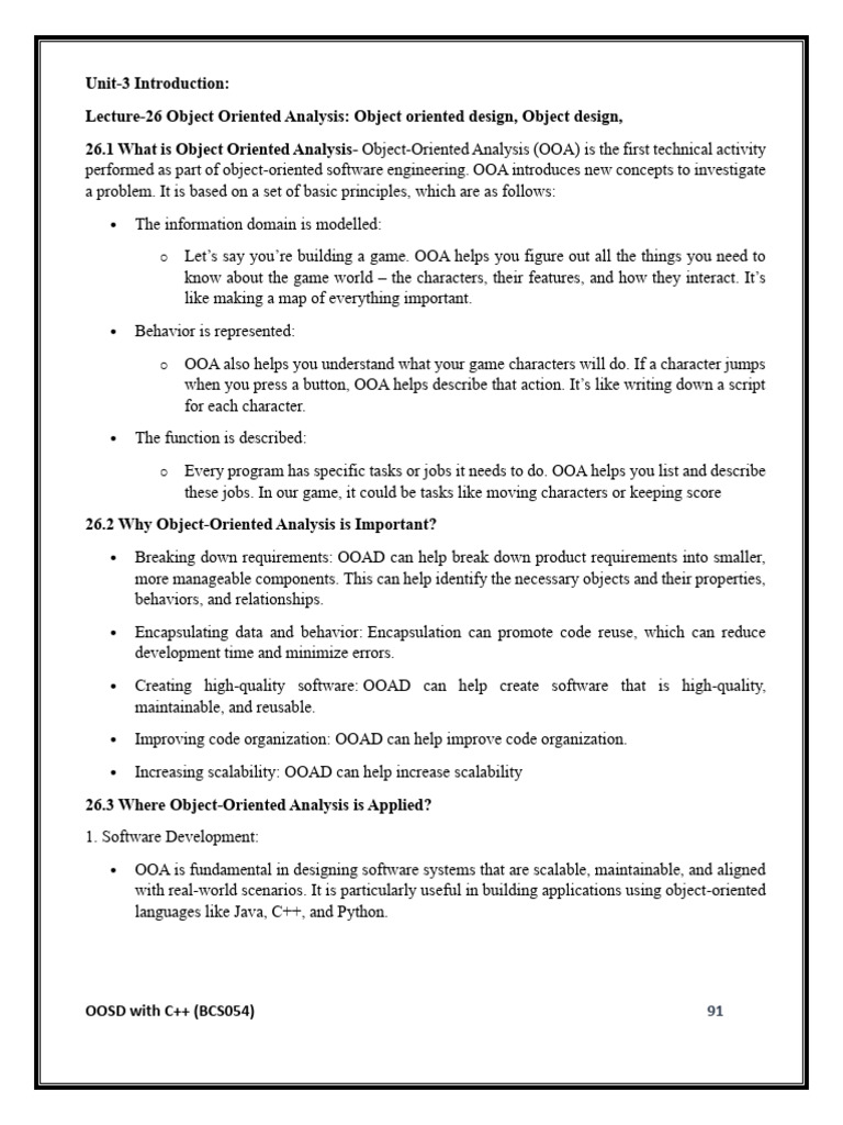(UNIT - 3)final OOSD with c++-91-202 | PDF | Inheritance (Object ...