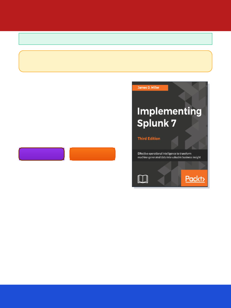 Implementing Splunk 7 D. ebook 2025 updated edition | PDF | Domain Name System | Proxy Server