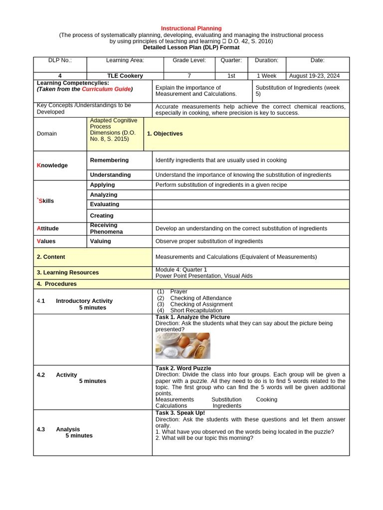 Log Plan Week 5 Grade 7 | PDF | Lesson Plan | Cognition