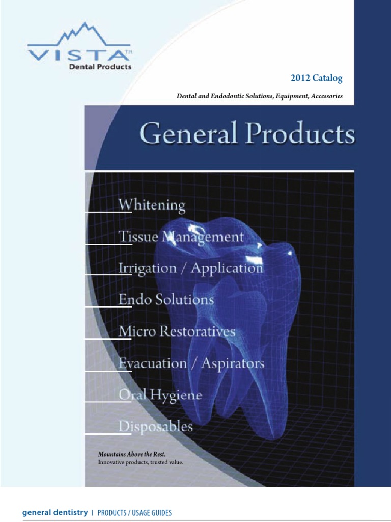 Vista General Products Catalog | PDF | Mouth | Wellness