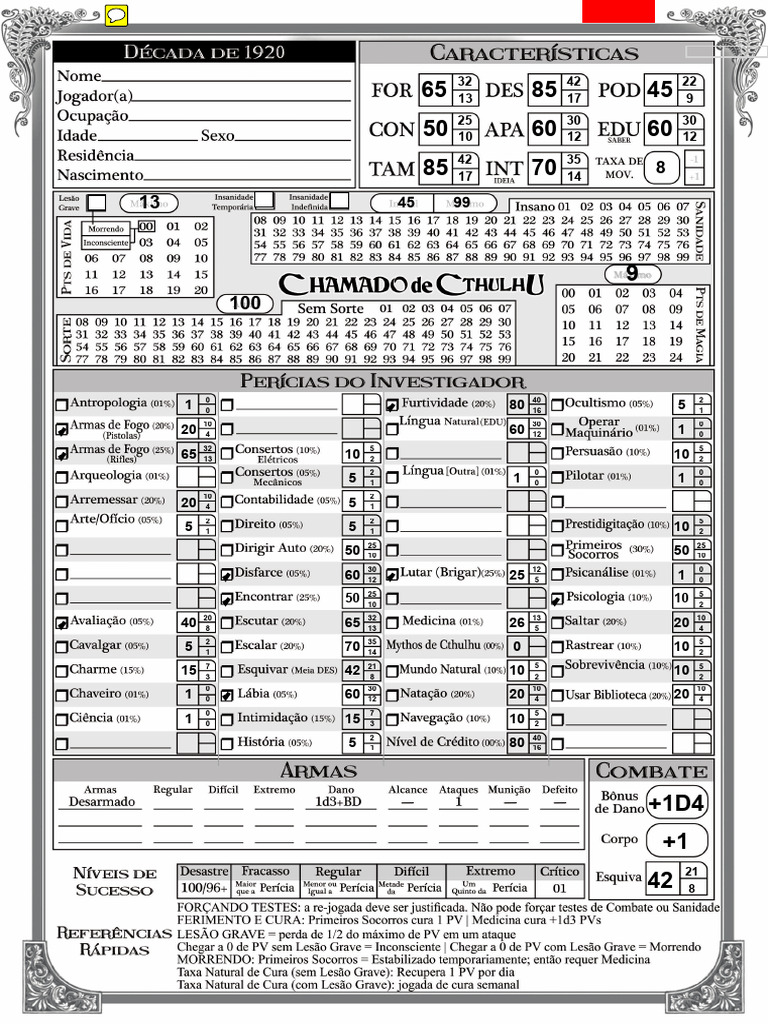 RPG Character Stats and Equipment Guide | PDF