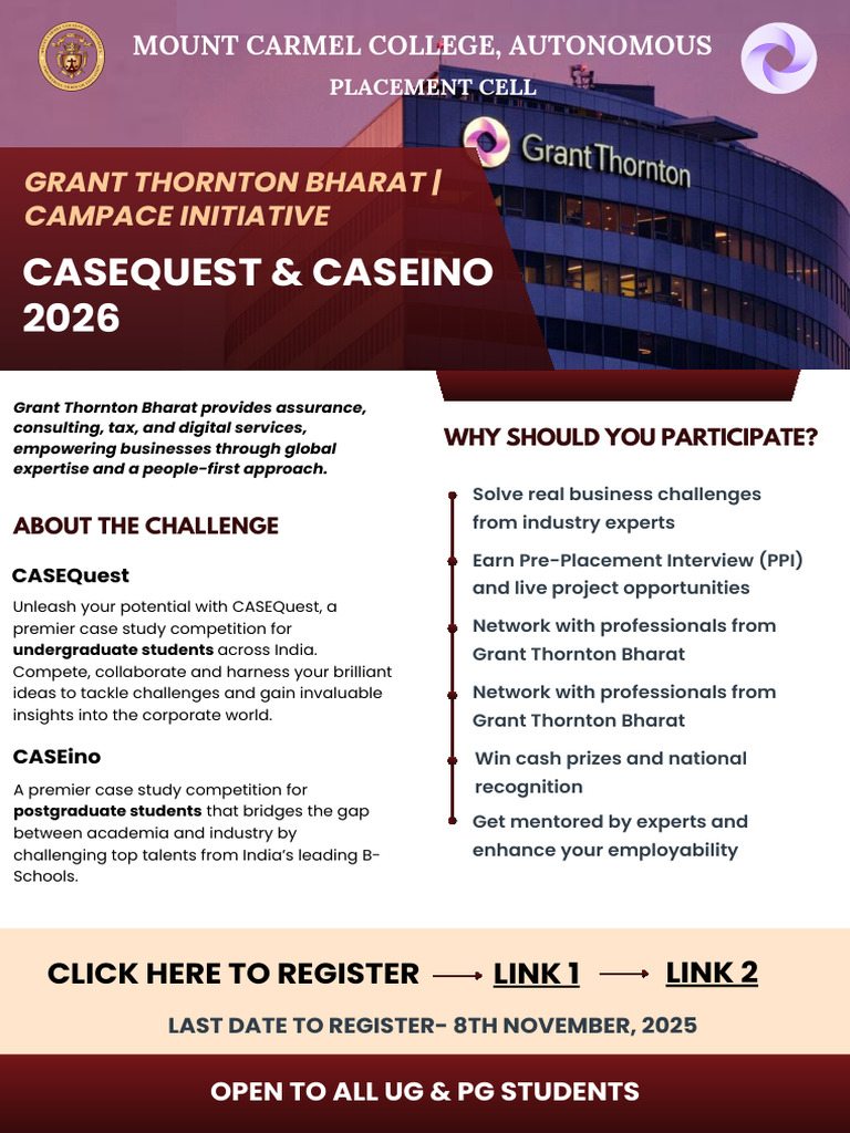 CASEQuest 2026: National Case Study Competition | PDF