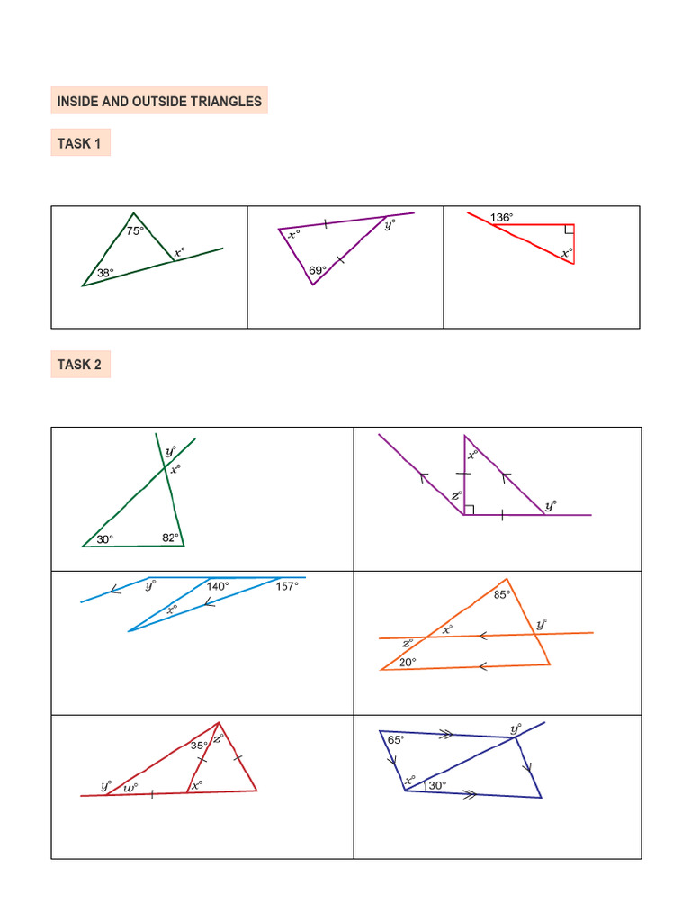 5.2 Inside and Outside Triangles | PDF