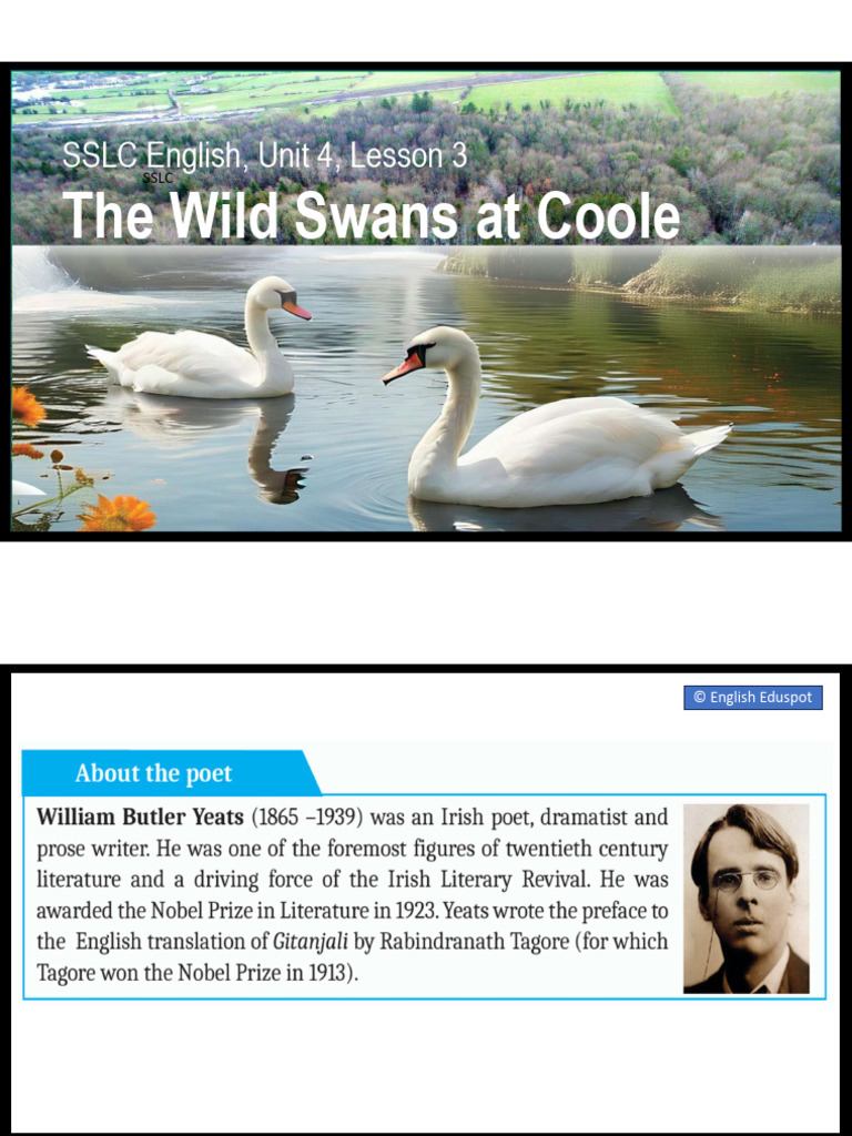 Wild Swans at Coole-Poem Analysis | PDF | Poetry