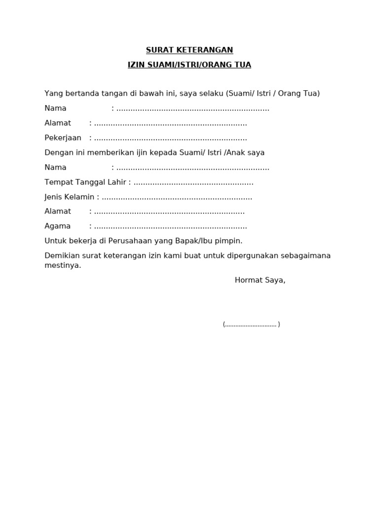 Surat Keterangan | PDF