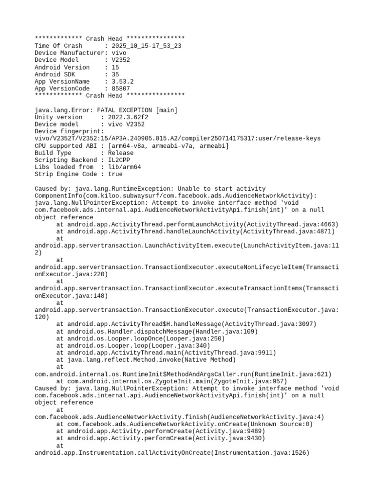 Mod Menu Crash 2025 10 15-17 53 23 | PDF | Java (Programming Language) | Android (Operating System)