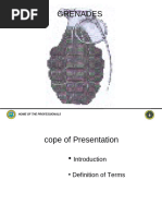 Hand Grenade Overview and Techniques | PDF | Personal Weapons | Ballistics