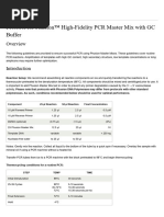 Q5 High-Fidelity PCR Protocol Guide | PDF | Polymerase Chain Reaction ...