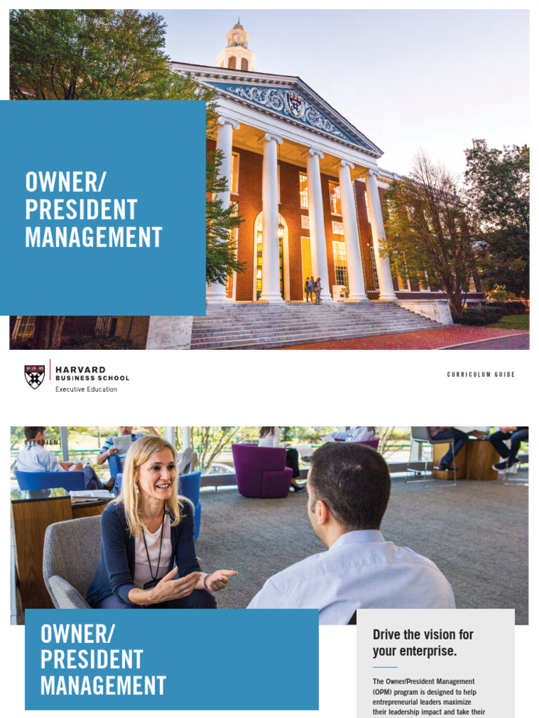 HBS owner-president-management-curriculum | PDF | Strategic Management ...