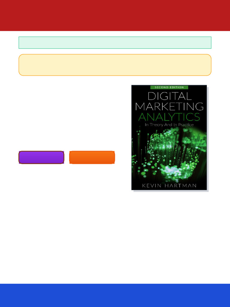 Digital Marketing Analytics 2nd Edition Kevin Hartman Ebook Ultra-Clear ...