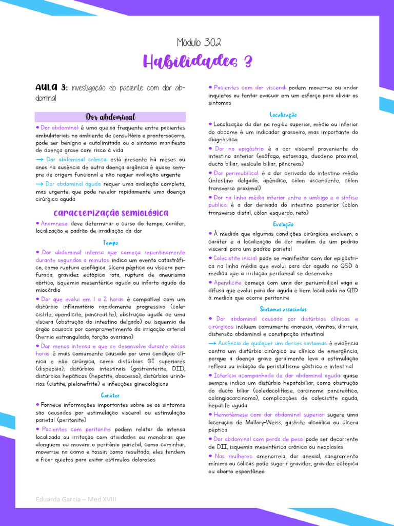 Investigação da Dor Abdominal Aguda | PDF | Dor | Gravidez
