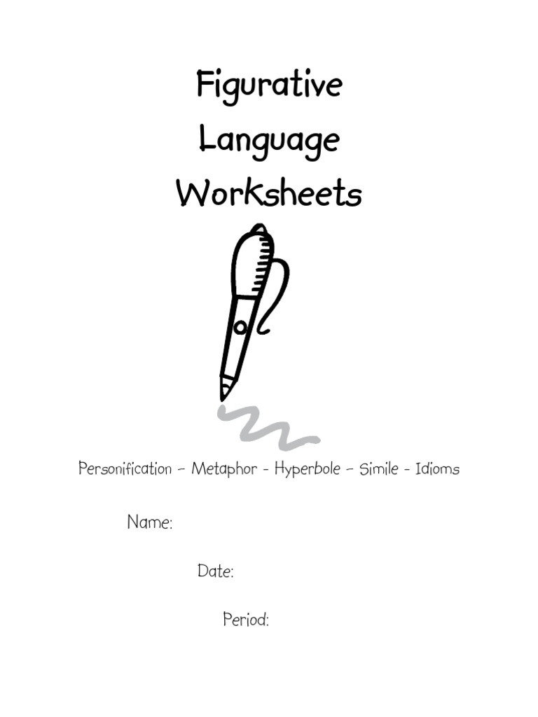 Figurative Language Worksheets Guide | PDF