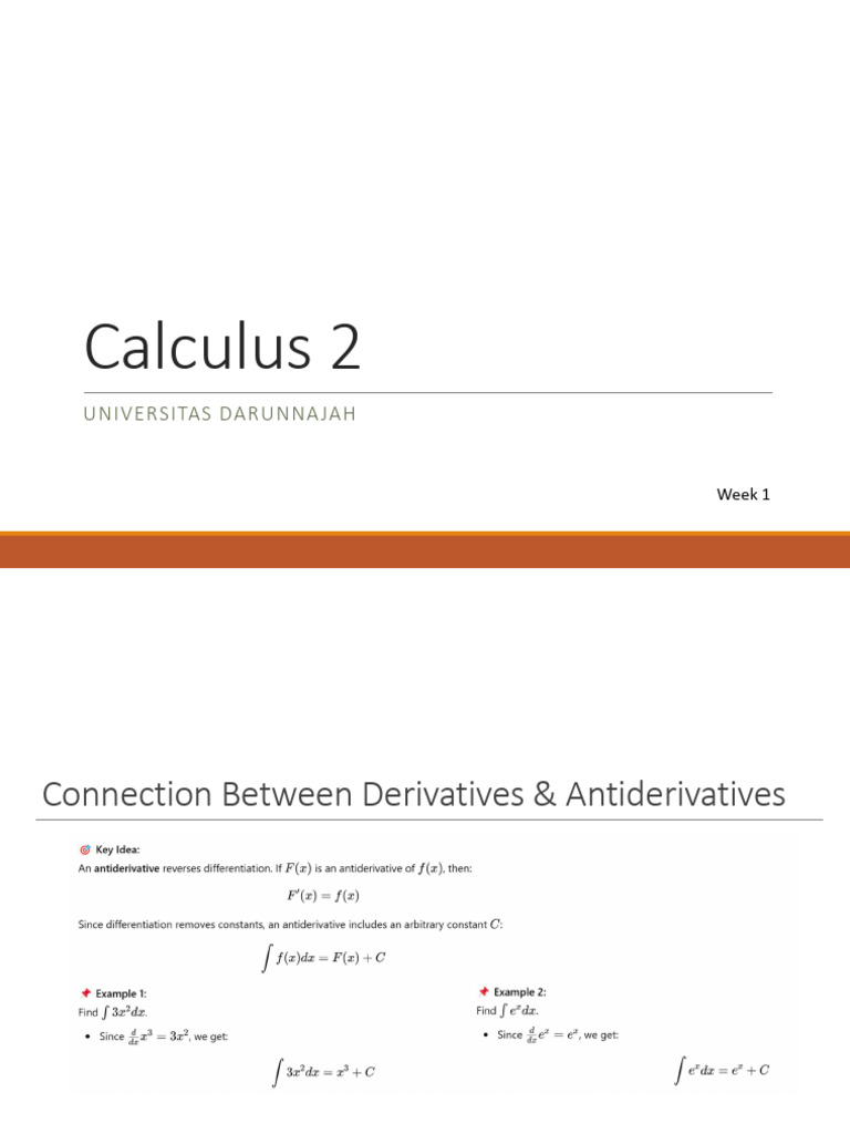 Calculus 2: Integrals & Theorems Guide | PDF