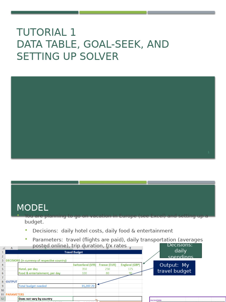 Tutorial 1 | PDF | Microsoft Excel