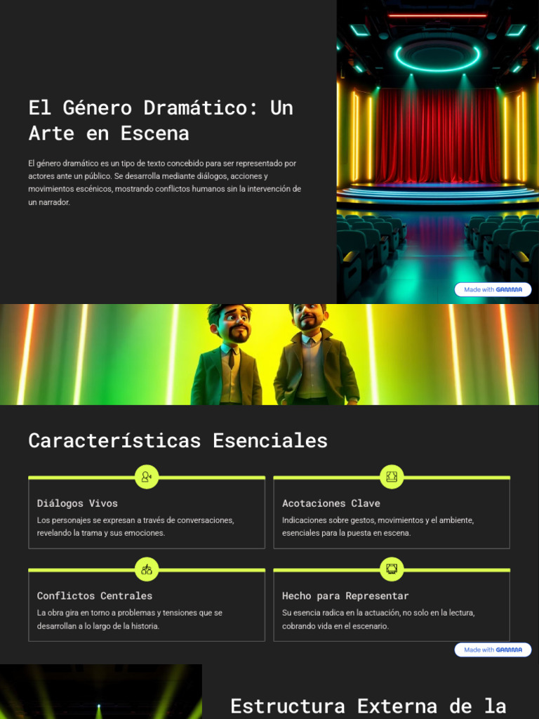 El Genero Dramatico Un Arte en Escena | PDF