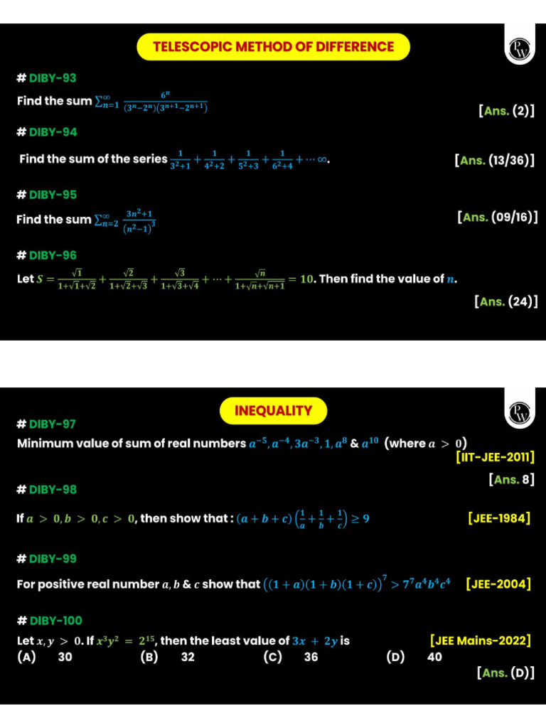 Sequence and Series 11 Class Notes | PDF