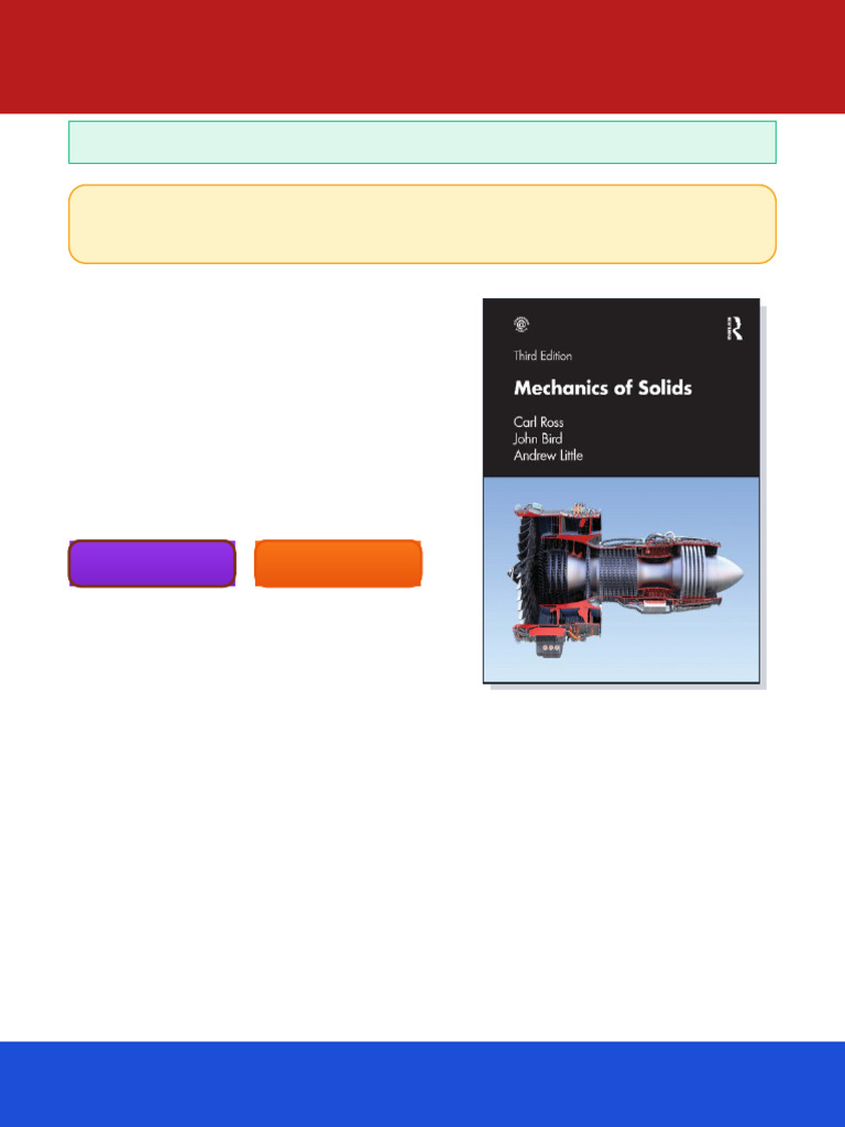 Mechanics of Solids 3rd Edition Carl Ross ebook ready-for-download ...
