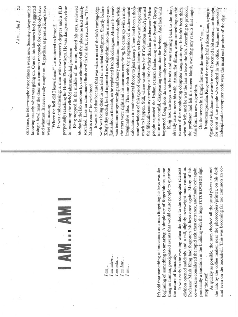 I AM AM I Text | PDF
