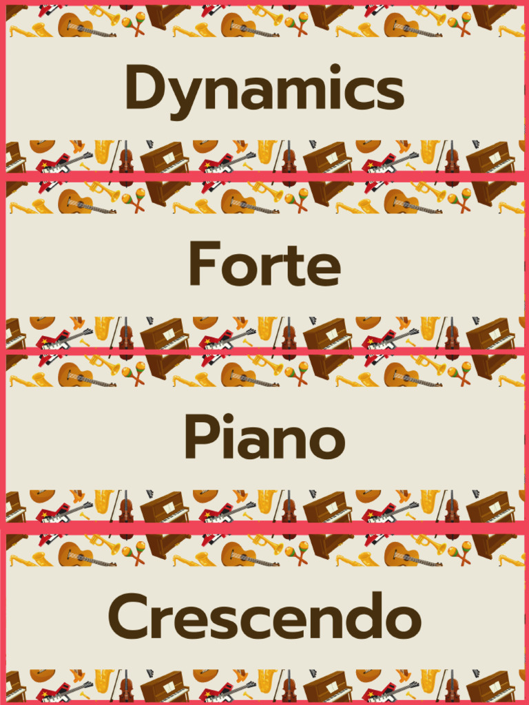Music Vocabulary Word Wall Cards | PDF