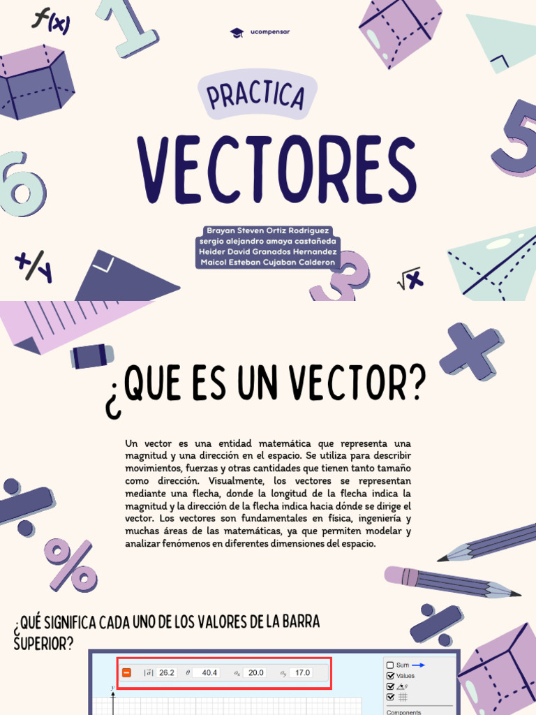 Introducción a los Vectores Matemáticos | PDF | Vector Euclidiano ...
