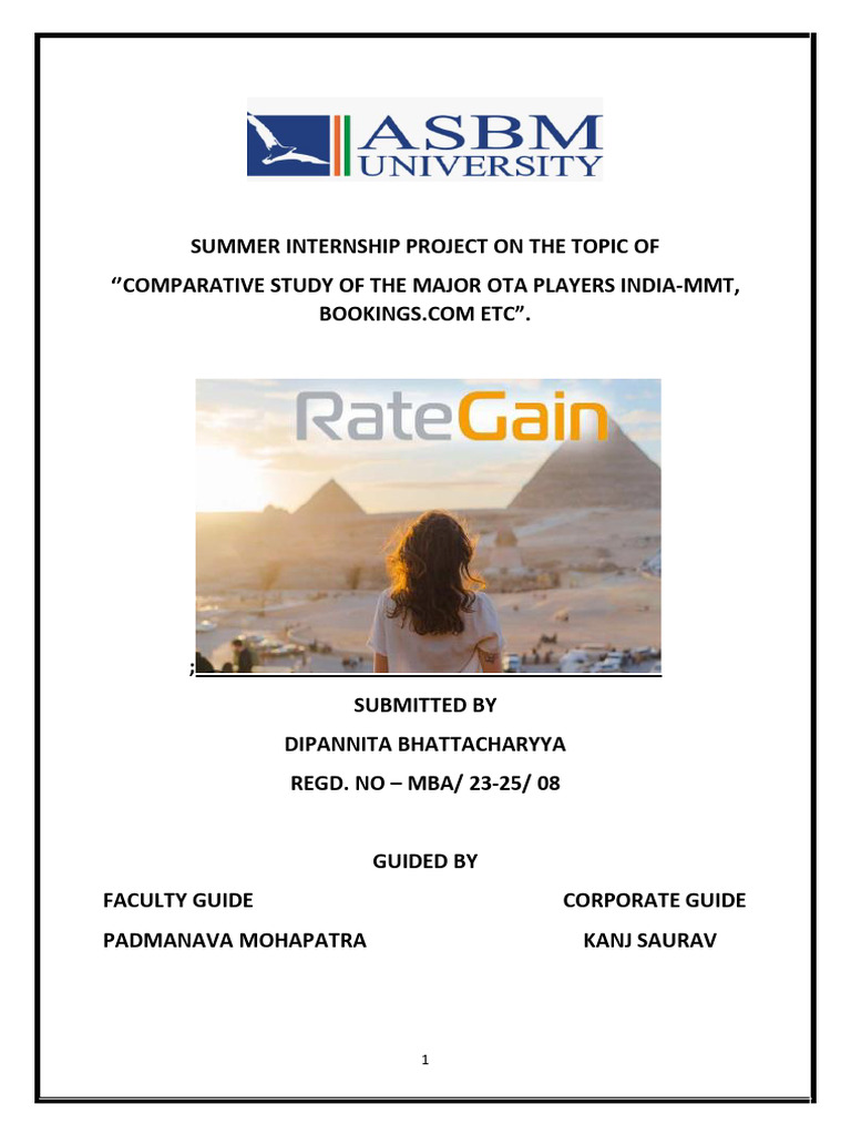 SIP REPORT (AutoRecovered) (AutoRecovered) (AutoRecovered) Final | PDF | Mergers And ...