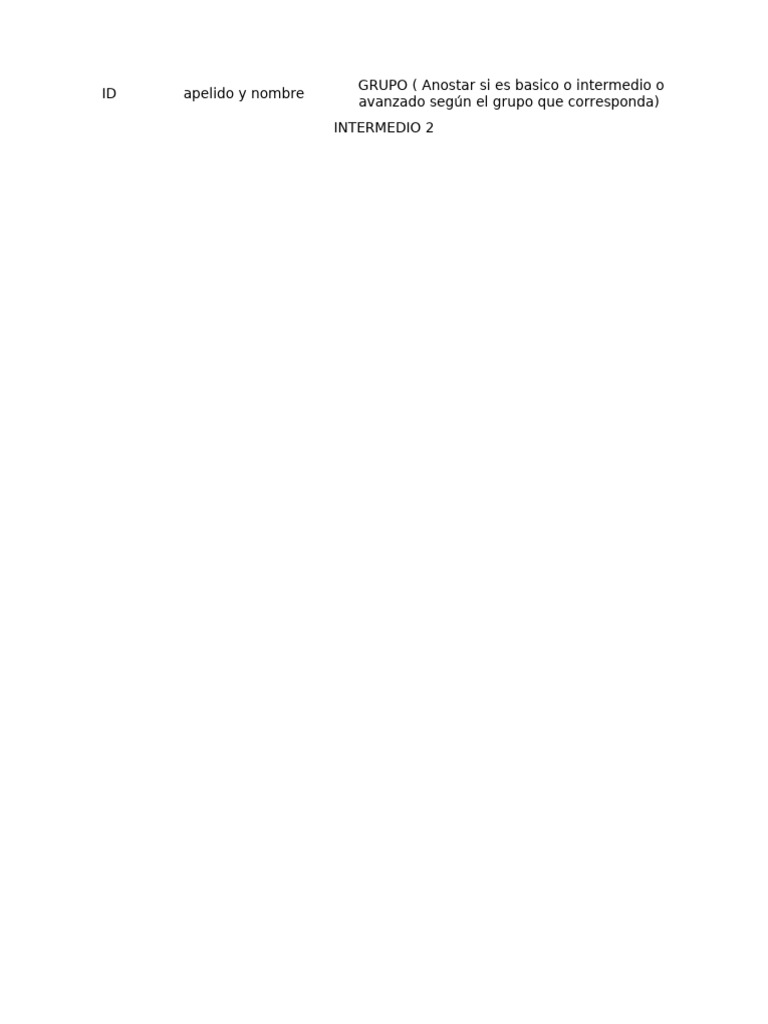 Intermedio 2 | PDF