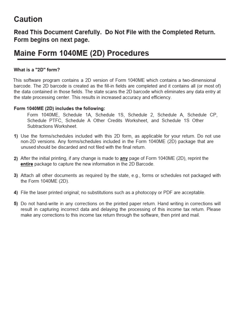 Maine 2024 Form 1040ME Instructions | PDF | Tax Deduction | Individual ...