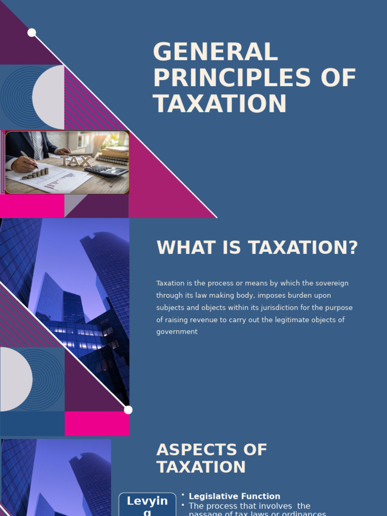 Principles of Taxation Explained | PDF | Taxes | Taxation In The United ...