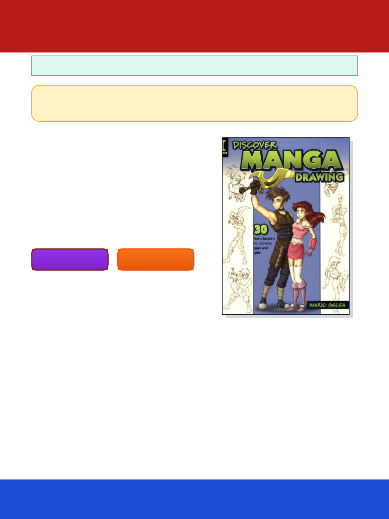 Discover Manga Drawing First Edition Mario Galea Ebook Multi-Device ...